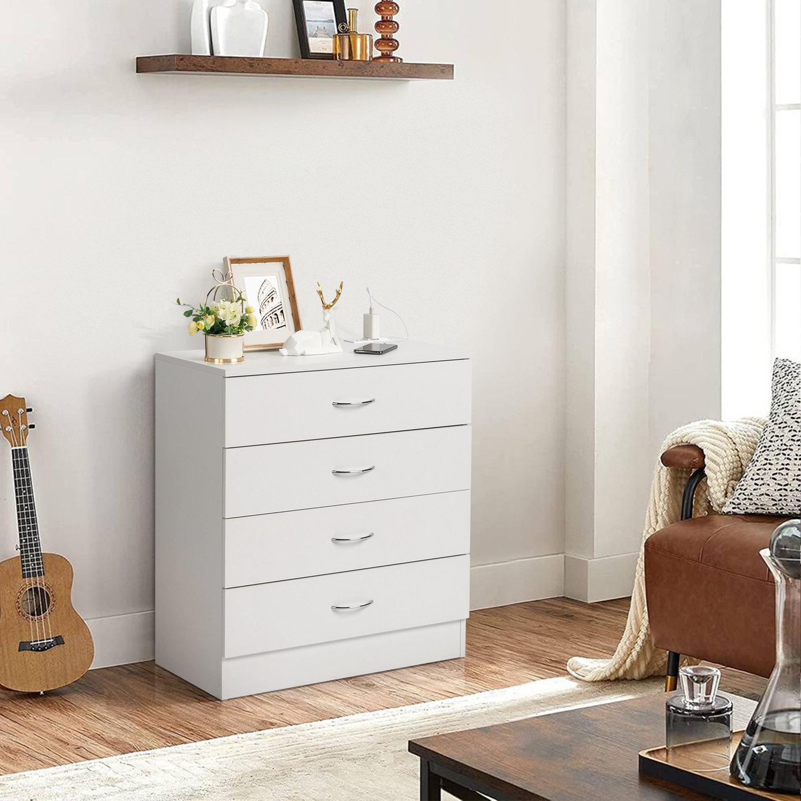 Wade Logan Wyble 4 - Drawer Chest with USB & Reviews - Wayfair Canada