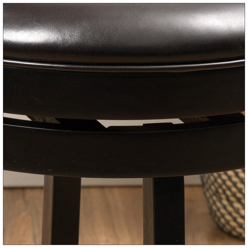 Red Barrel Studio® Leather BAR STOOL WITHOUT ARM | Wayfair