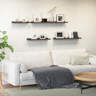 Hokku Designs Floating Shelves Set Of 2, Wall Mounted Display Shelves ...