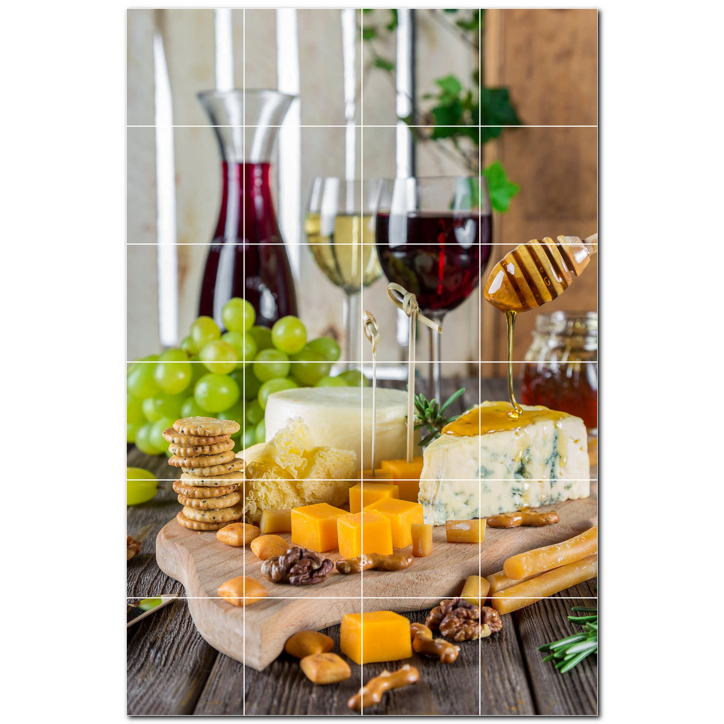 Picture-Tiles.com Murale en céramique satinée 6 "x 6" Wine Photo ...
