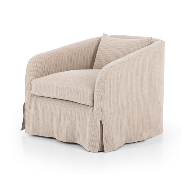 Topanga Slipcover Swivel Chair-Laine Flint | Joss & Main