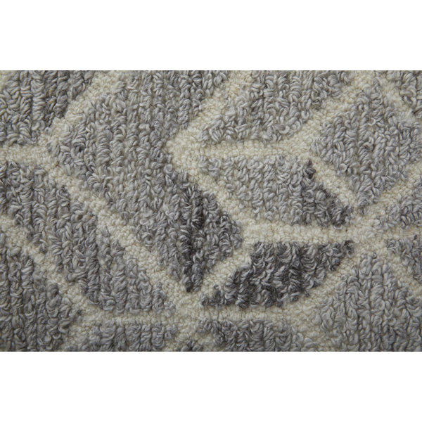 Steelside™ Amirah Handmade Hand Tufted Gray Rug & Reviews | Wayfair