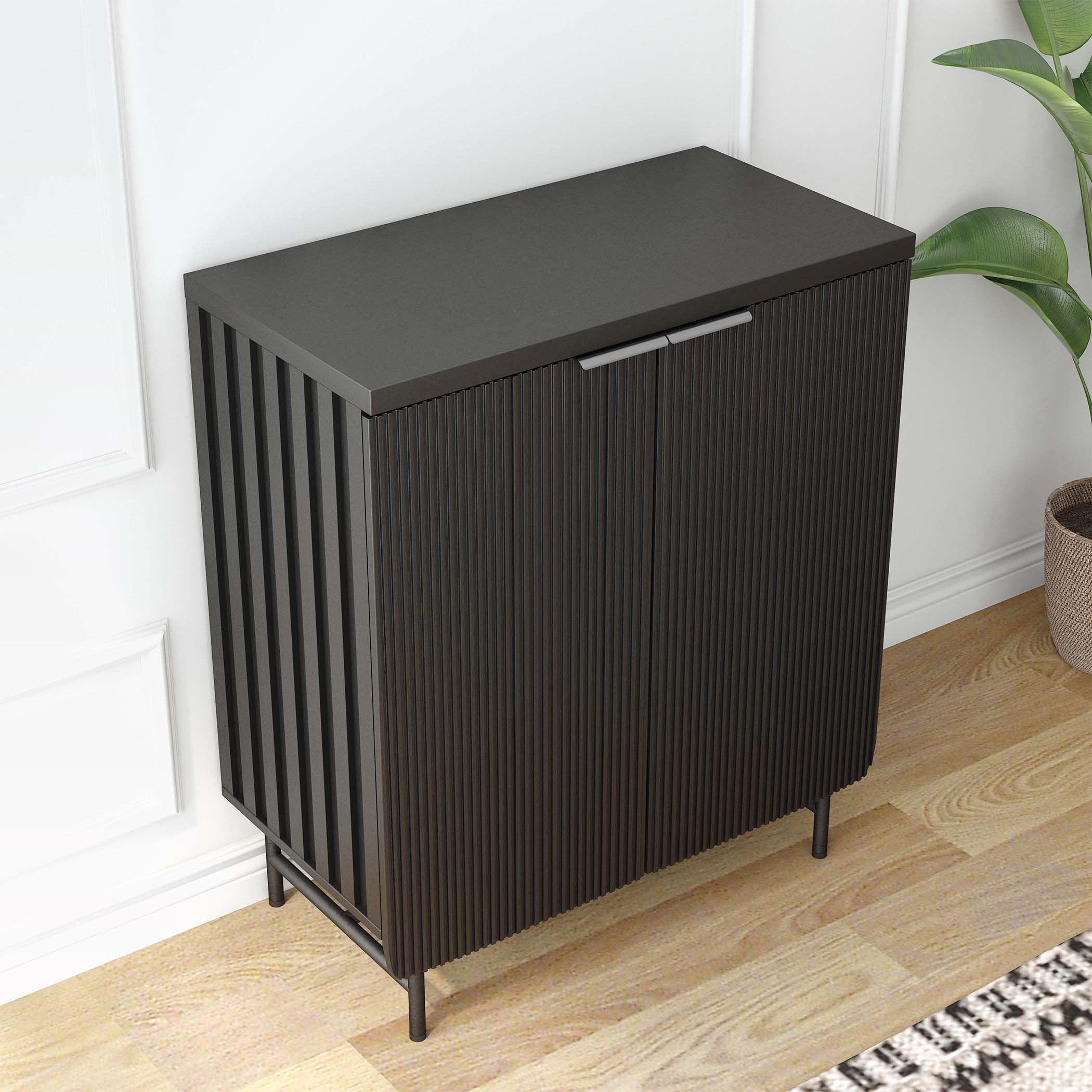 Latitude Run® Modern Fluted Door Accent Cabinet | Wayfair