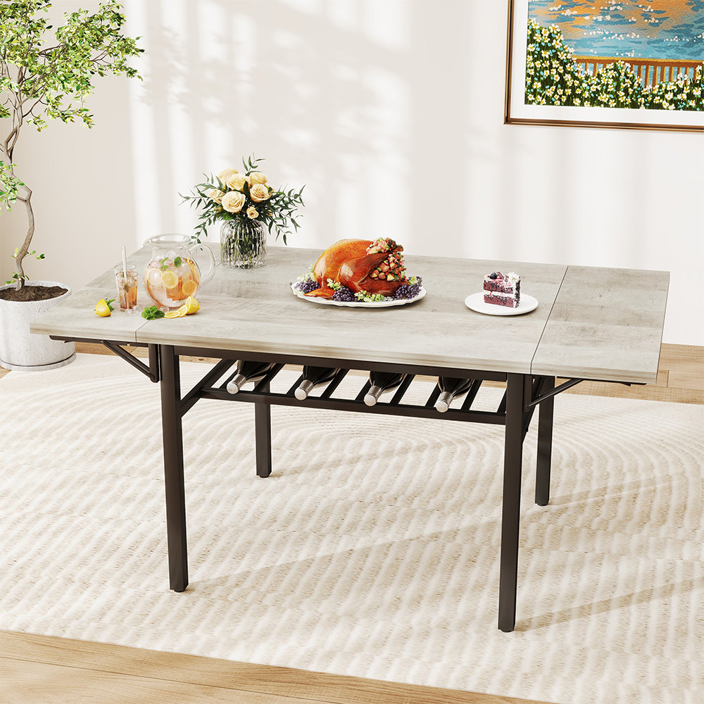 17 Stories Foldable Dining Table For 2-6, Drop Tables For Small Spaces ...