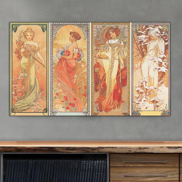 East Urban Home Alphonse Mucha - Single Picture Frame Print on Wood ...