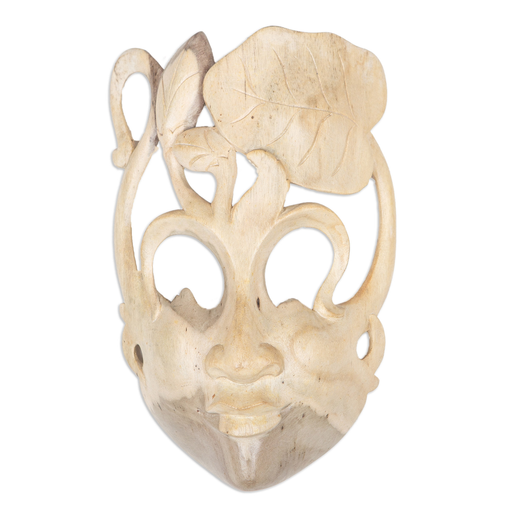 Novica Lady of the Lotus Wood Mask Wall Décor | Perigold