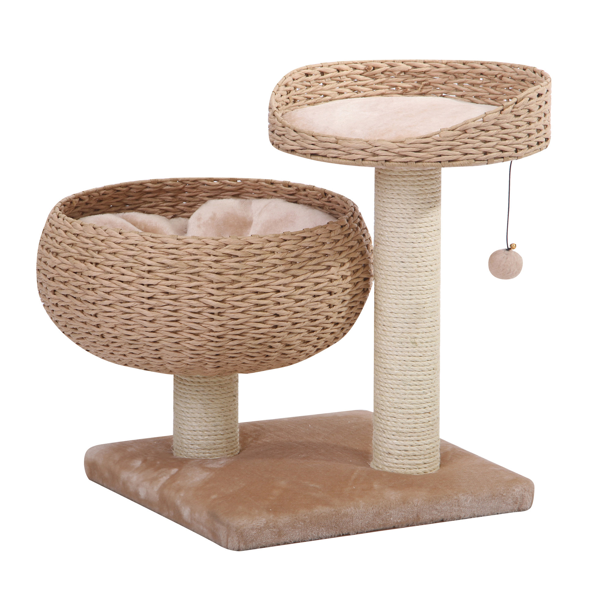 PetPals Handwoven Cat Tree with Perches Scratching Post & Reviews | Wayfair