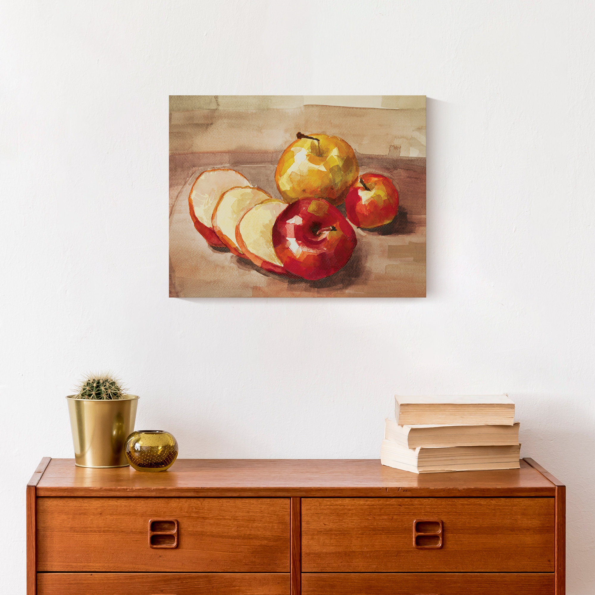 August Grove® Apple Still Life - Wrapped Canvas Print | Wayfair