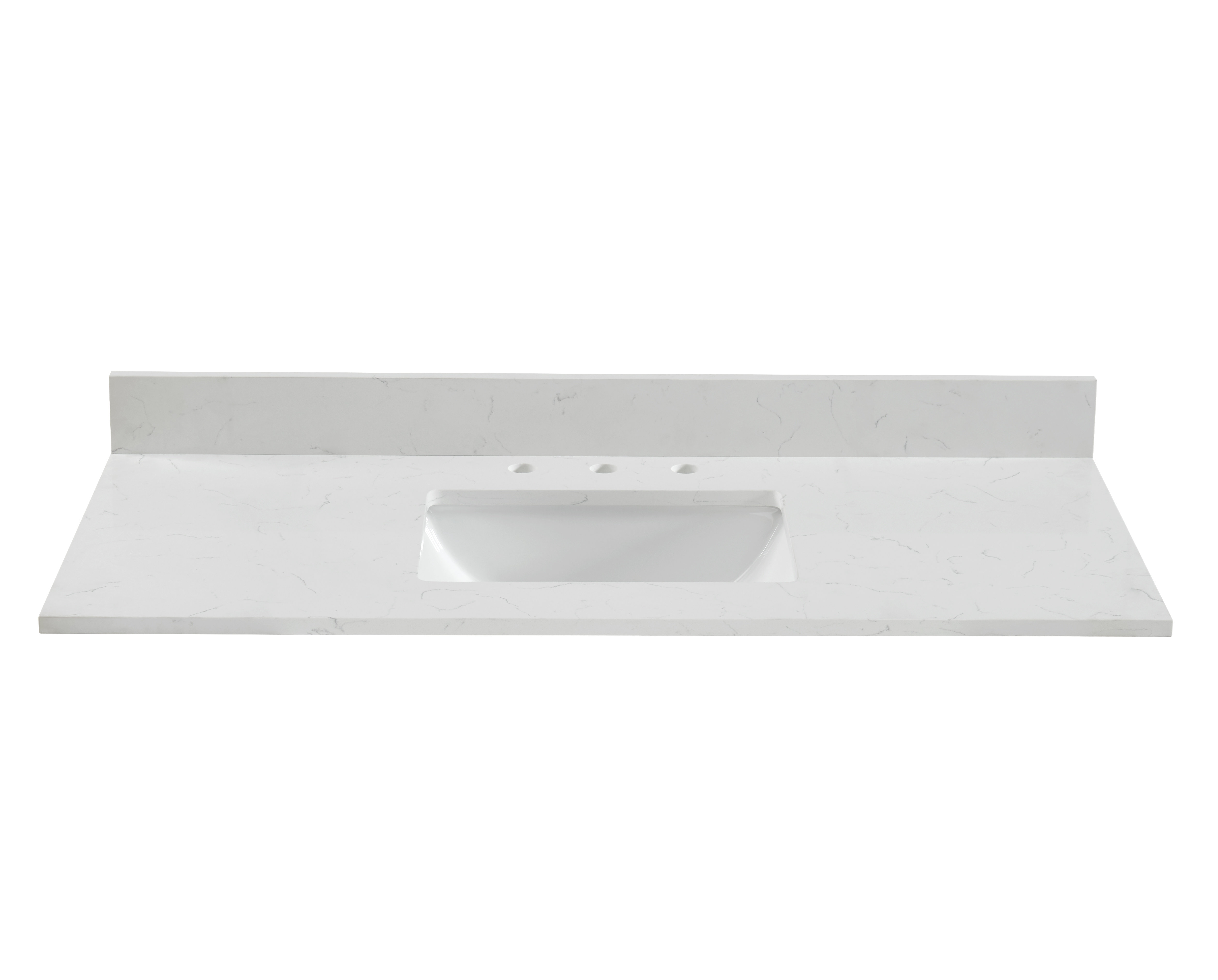Tile & Top Quartz Vanity Top With Sink & Backsplash | Wayfair