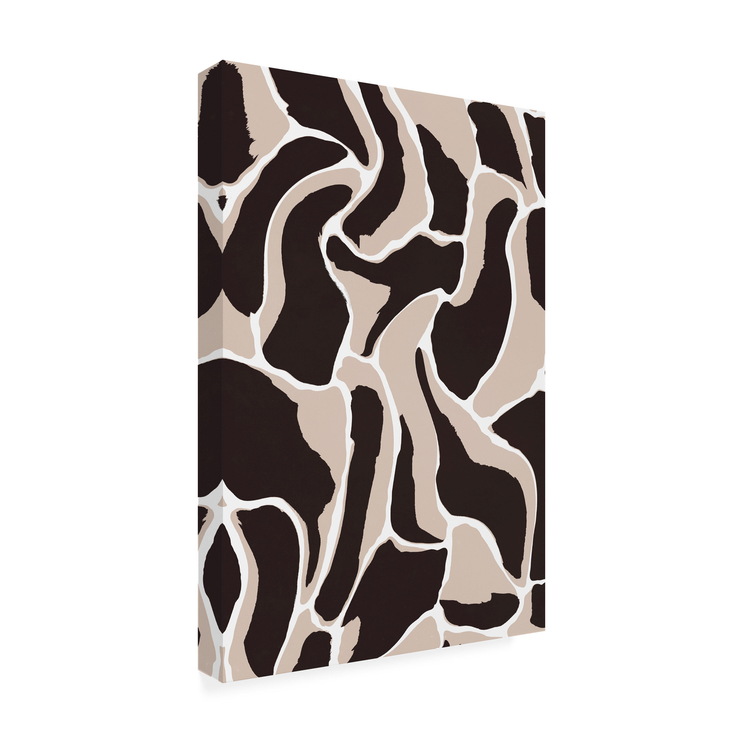 Wrought Studio™ Addaleigh Brown Animal Pattern On Canvas by X1 Brand ...