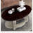 Ophelia & Co. 42'' oval wood coffee table for Living Room, 2-Tier Solid ...