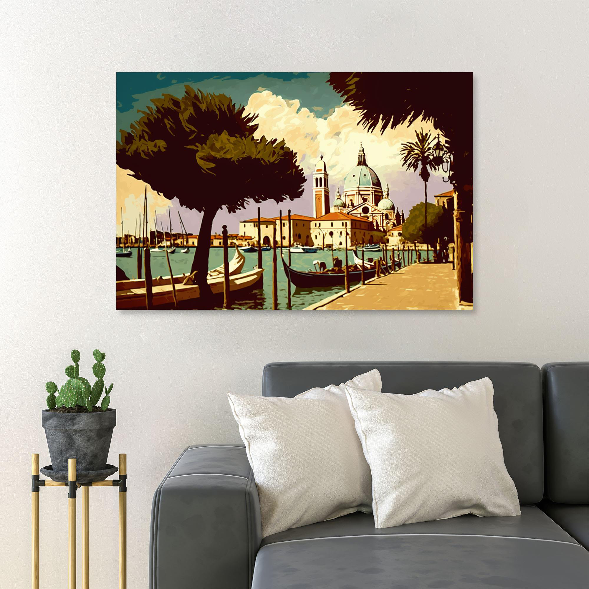 Breakwater Bay Venice Post-Impressionism Style 2 On Canvas Graphic Art ...