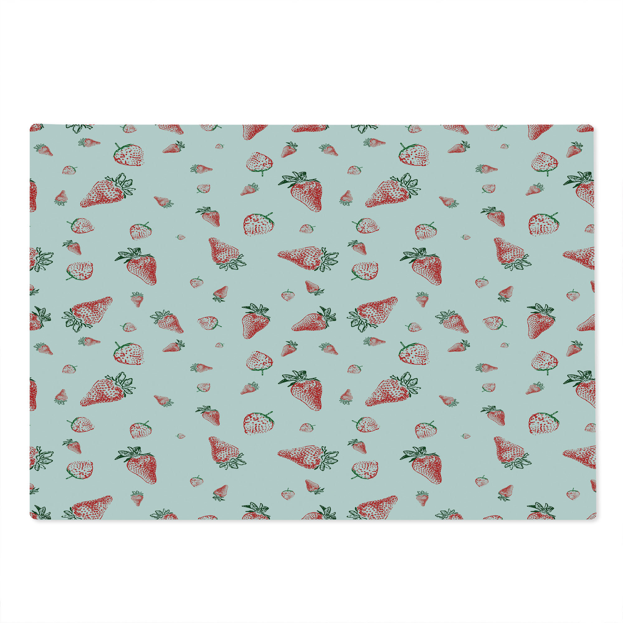 Ambesonne Strawberry Cutting Board Large Grunge Fruit Pattern Vermilion ...