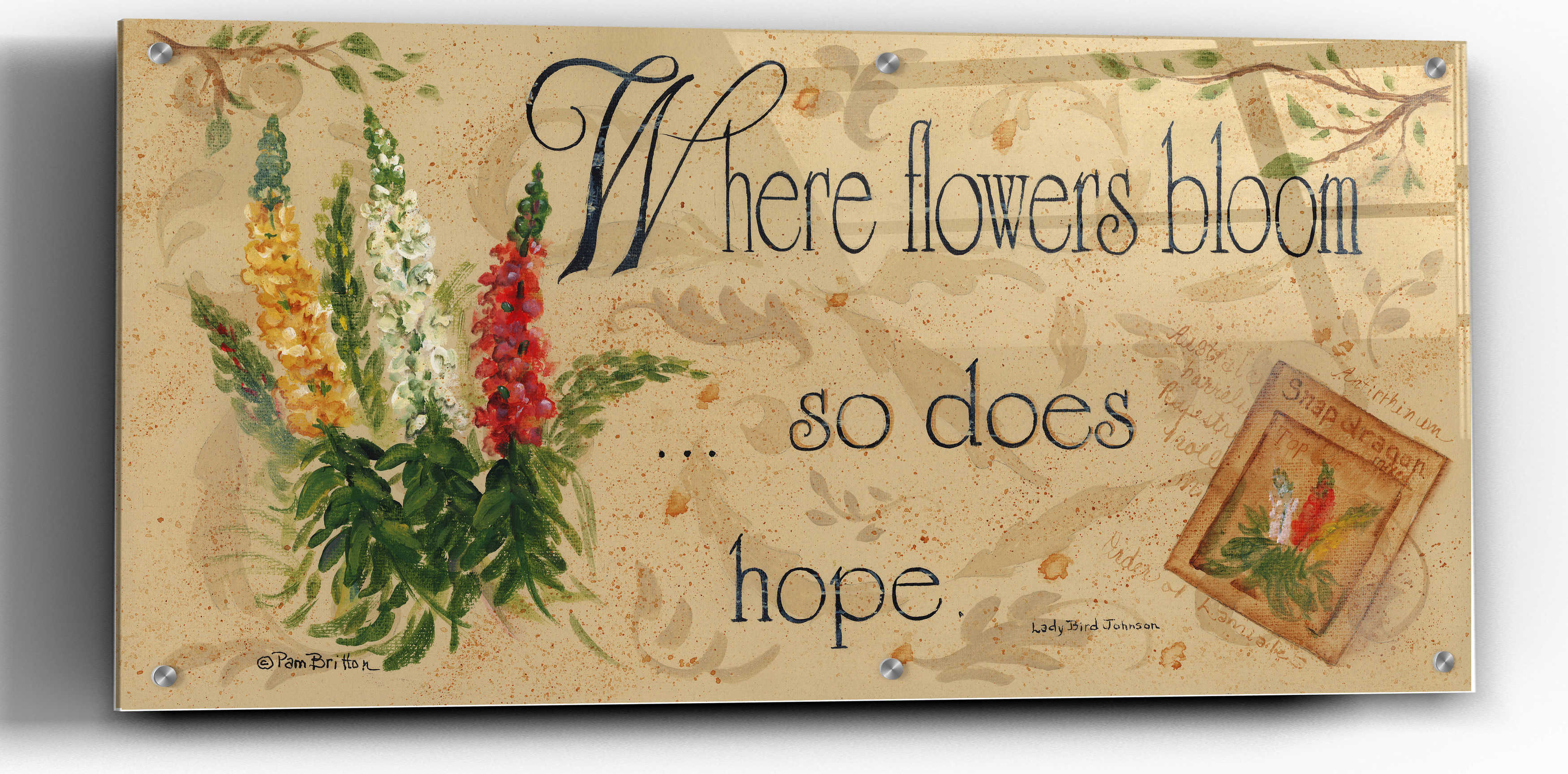 Trinx When Flowers Bloom by Pam Britton - Unframed Print | Wayfair