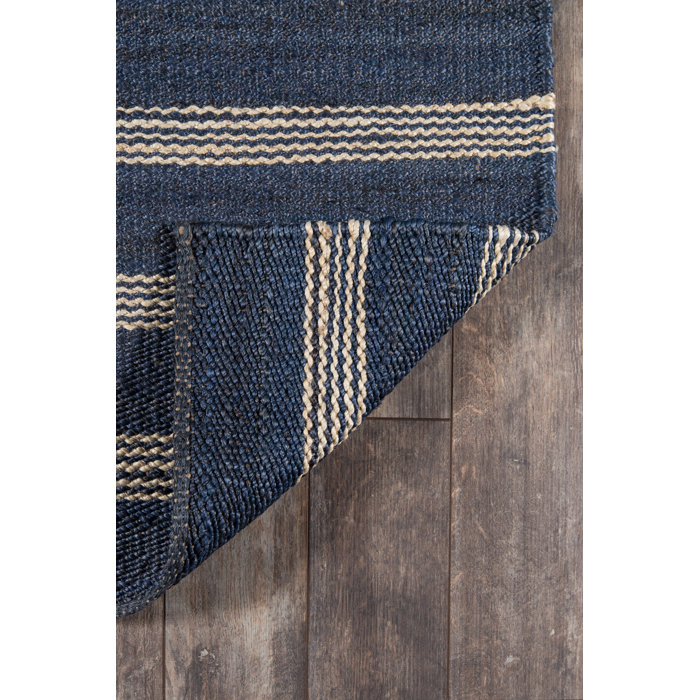 Breakwater Bay Aahil Handmade Flatweave Jute/Sisal Navy Rug & Reviews ...