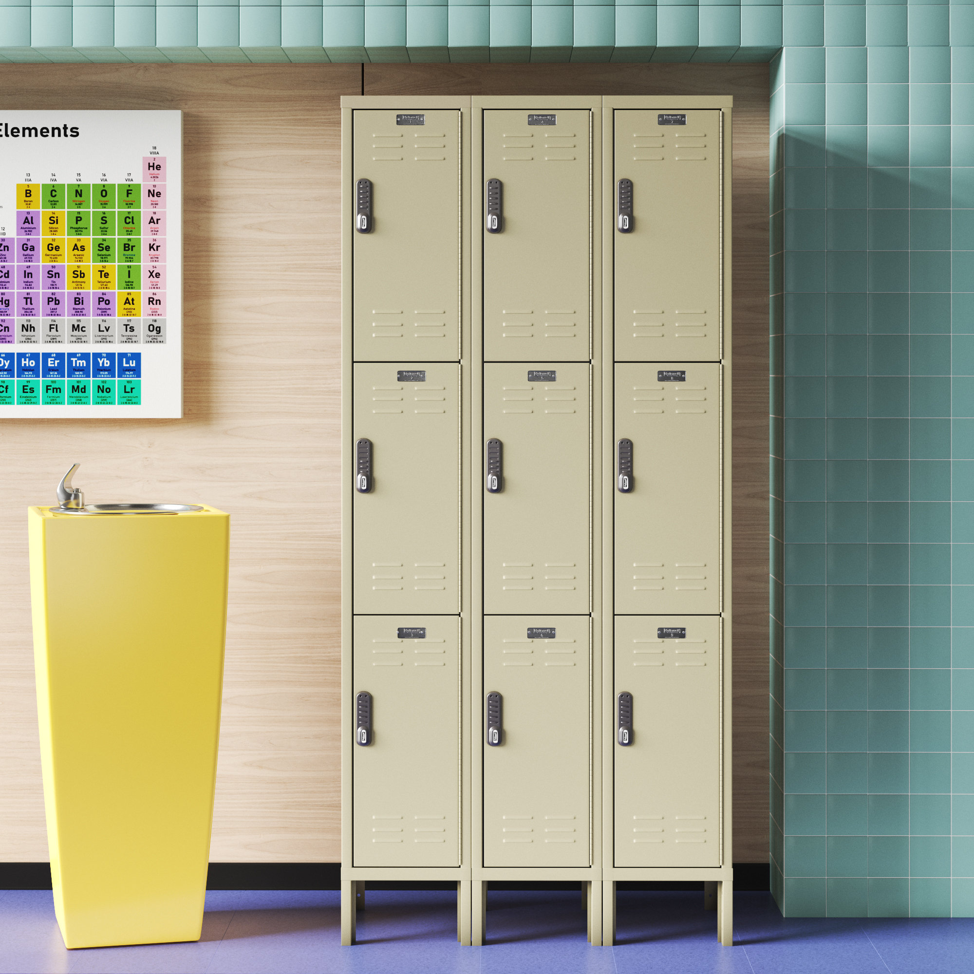 Hallowell DigiTech 3 Tier 3 Wide Locker | Wayfair