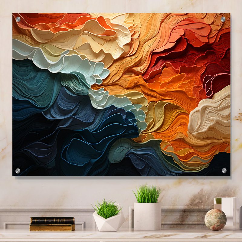 Design Art Biomorphism Forms V - Biomorphism Acrylic Wall Art | Wayfair