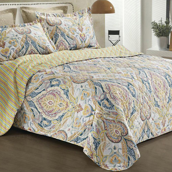 Charlton Home® Callysta Floral Quilt Set - Wayfair Canada