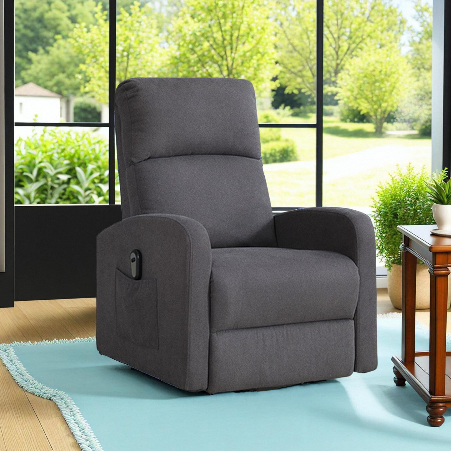 Latitude Run® 29.1'' Wide Modern And Overstuffed Soft Power Lift Assist ...