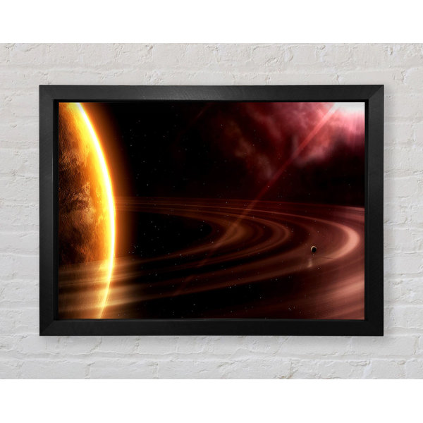 Ebern Designs Planet Rings Sun - Single Picture Frame Print | Wayfair.co.uk