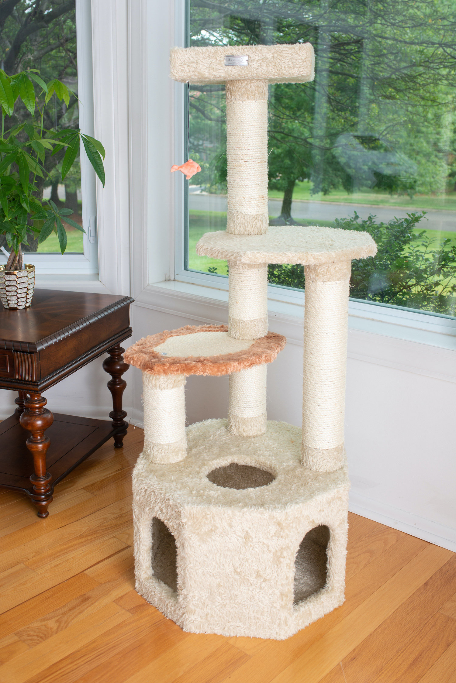 Armarkat 57" Premium Soft Heavy-Carpet Real Wood Cat Tree & Reviews ...