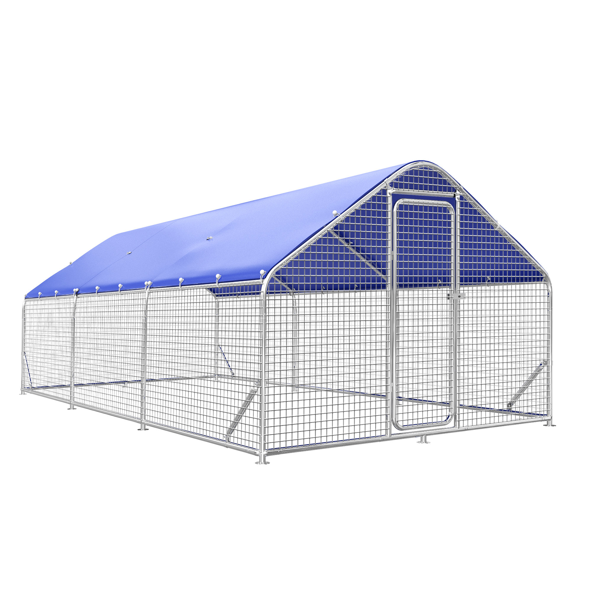 Sino Luban Large Metal Chicken Coop with Galvanized Hardware Cloth ...