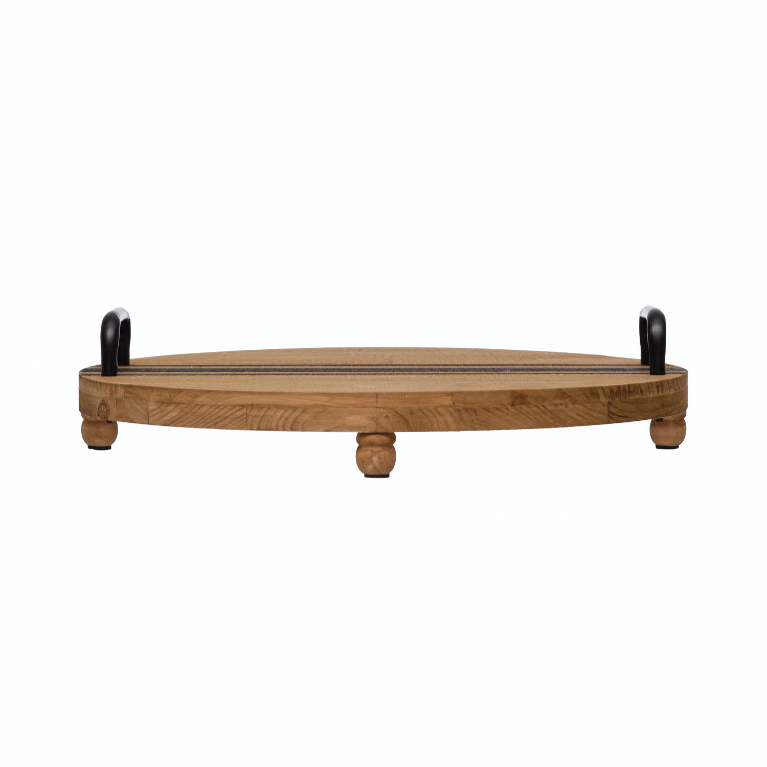 Loon Peak Decorative Wood Tray With Black Lines And Handles - Wayfair ...