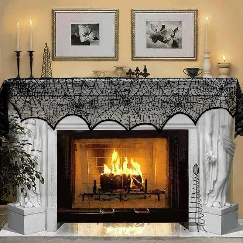 The Holiday Aisle® Jessilynn Plastic Mantel Scarf | Wayfair