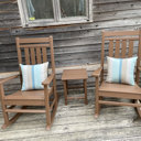 POLYWOOD® Rocker Estate 3-Piece Rocking Chair Set with Long Island 18 ...