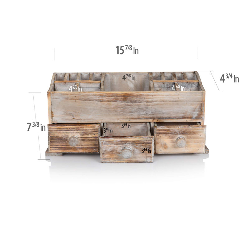 Rebrilliant Lynthia Wood 13 Compartment Makeup Organizer | Wayfair