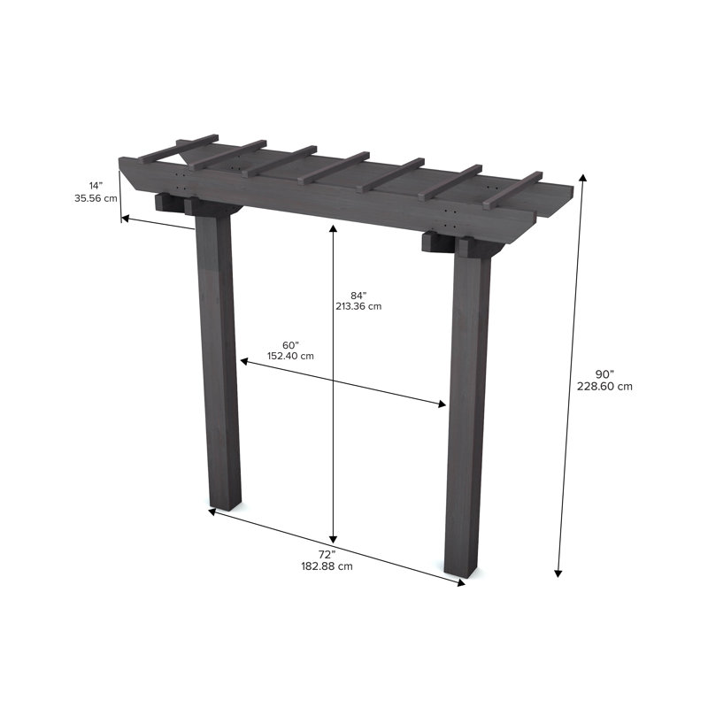 Vita Wildwood 2-Post Wood Arbor & Reviews | Wayfair
