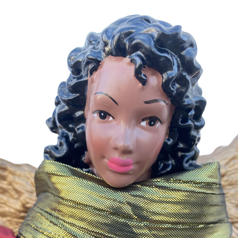 The Holiday Aisle® 16" Black Christmas Angel Tree Topper & Reviews ...