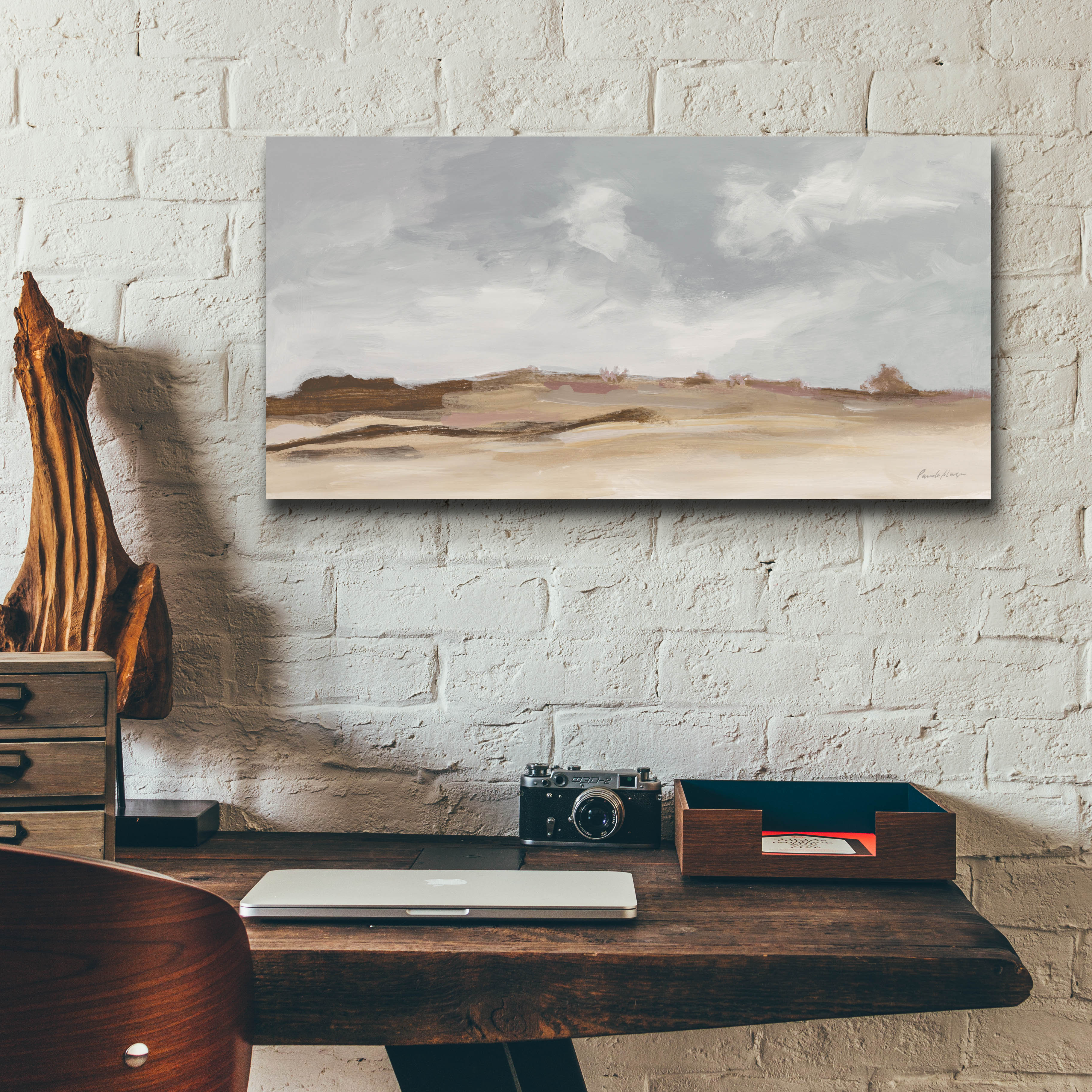 Ivy Bronx 'Before The Rain Neutral' by Pamela Munger Acrylic Glass Wall ...