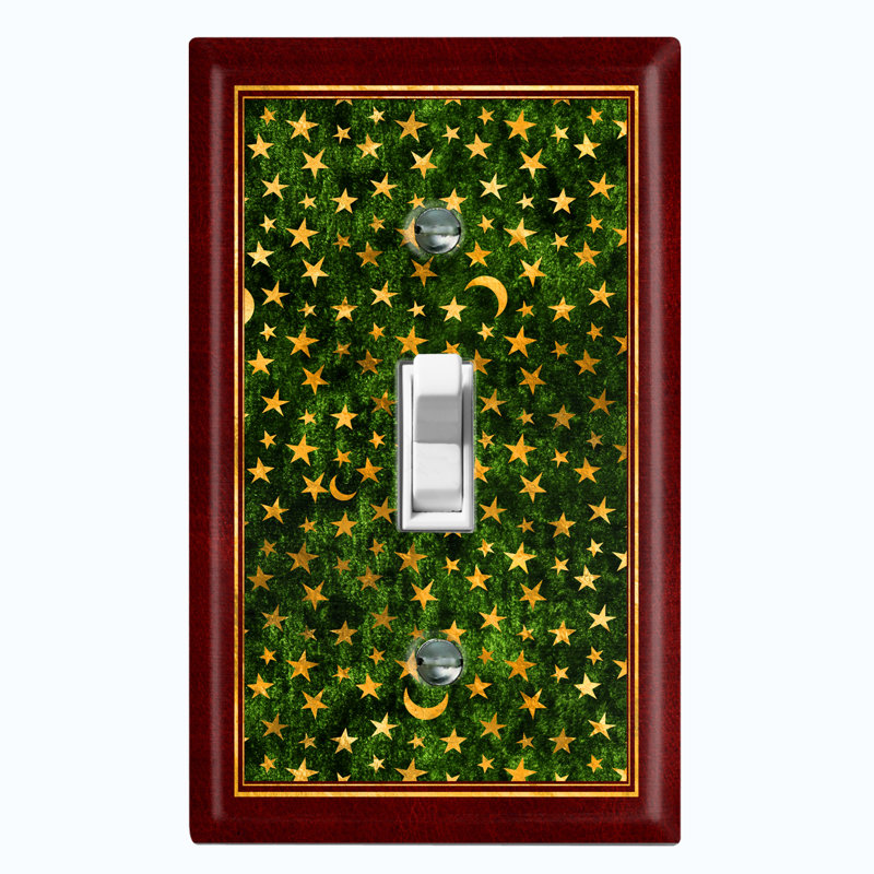 WorldAcc Star Night 1-Gang Toggle Light Switch Combination Wall Plate ...