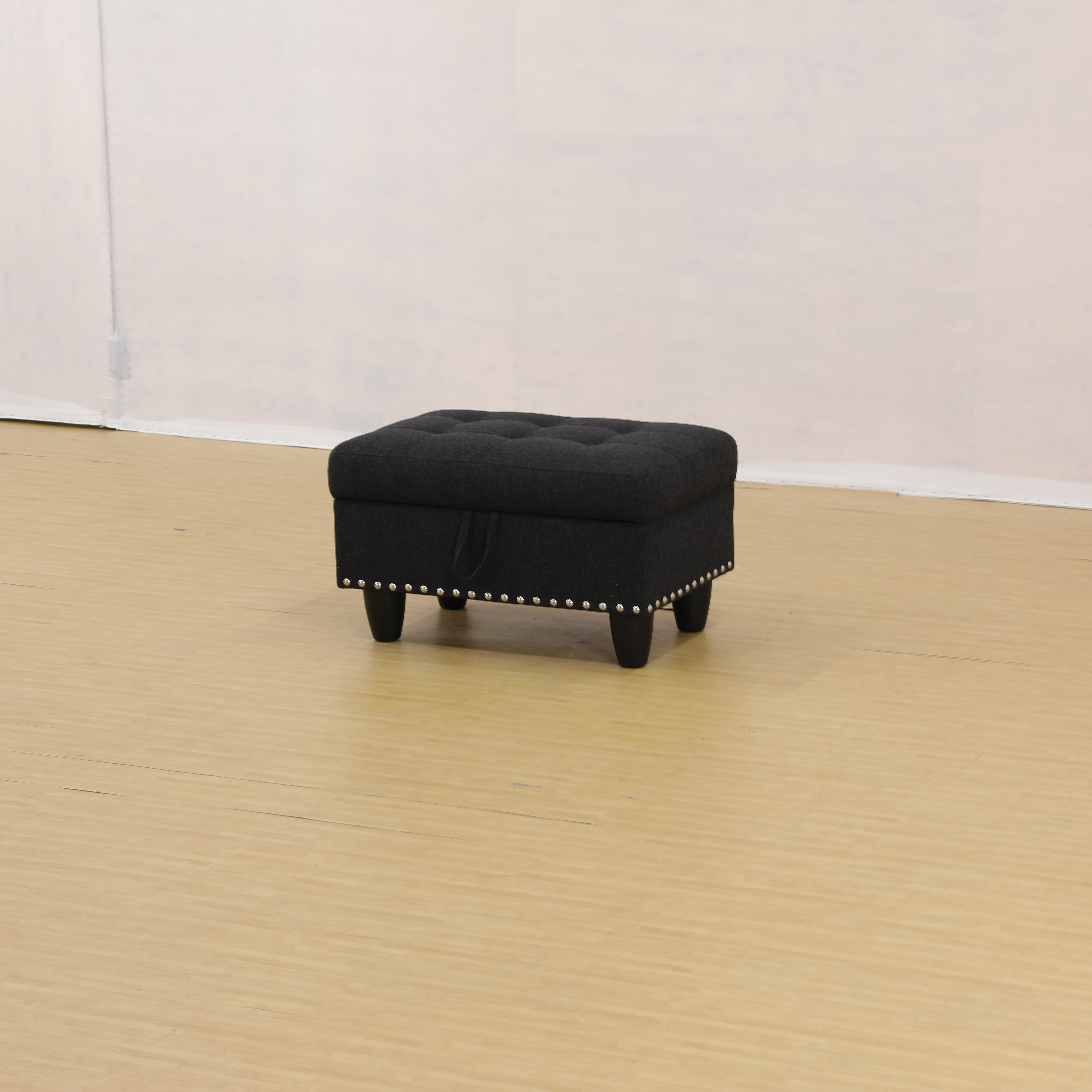 Winston Porter Rectangular Upholstered Ottoman With Storage And Liquid ...