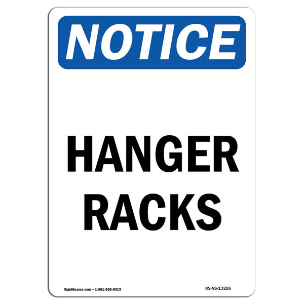 SignMission Hanger Racks Sign | Wayfair