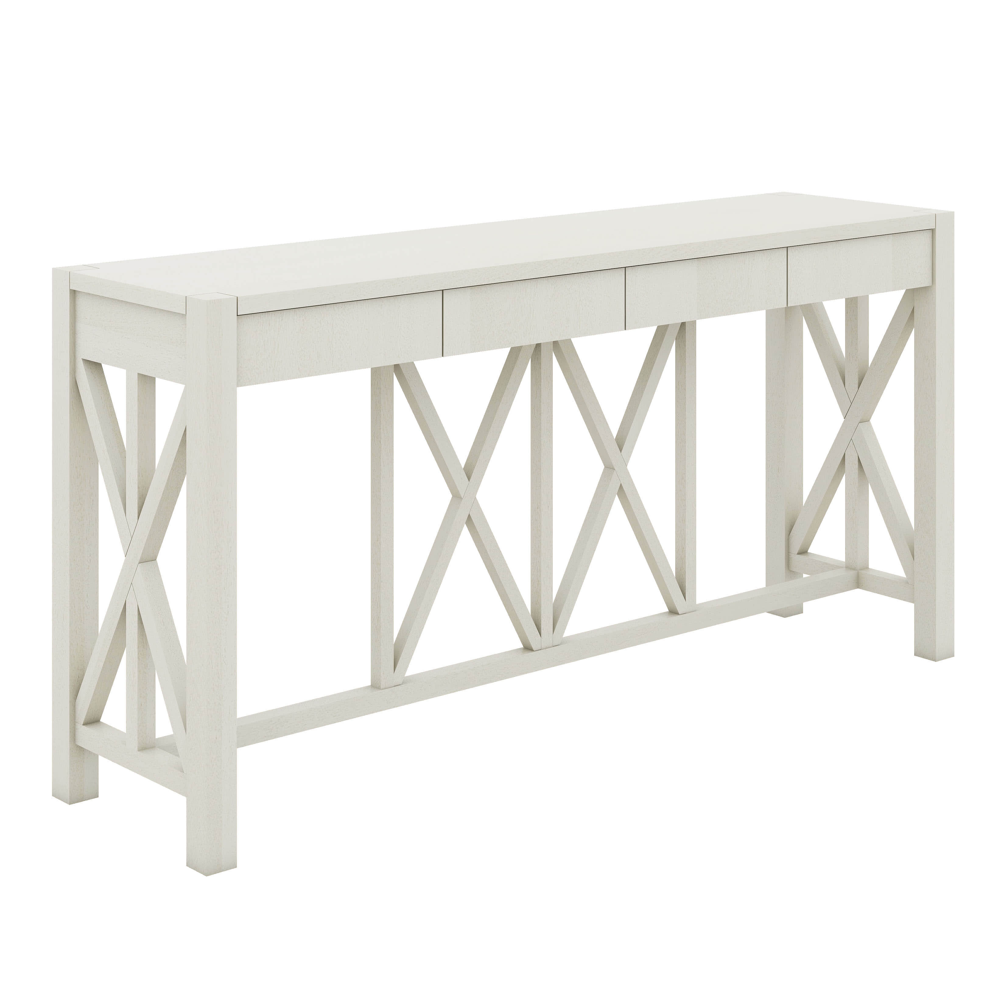 Ophelia & Co. 60'' Console Table With 4 Drawers, Entryway Table With ...