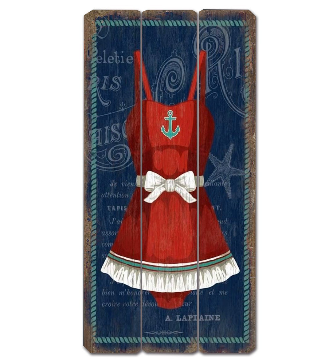 Breakwater Bay Swimsuit Wooden Sign Wall Décor & Reviews | Wayfair