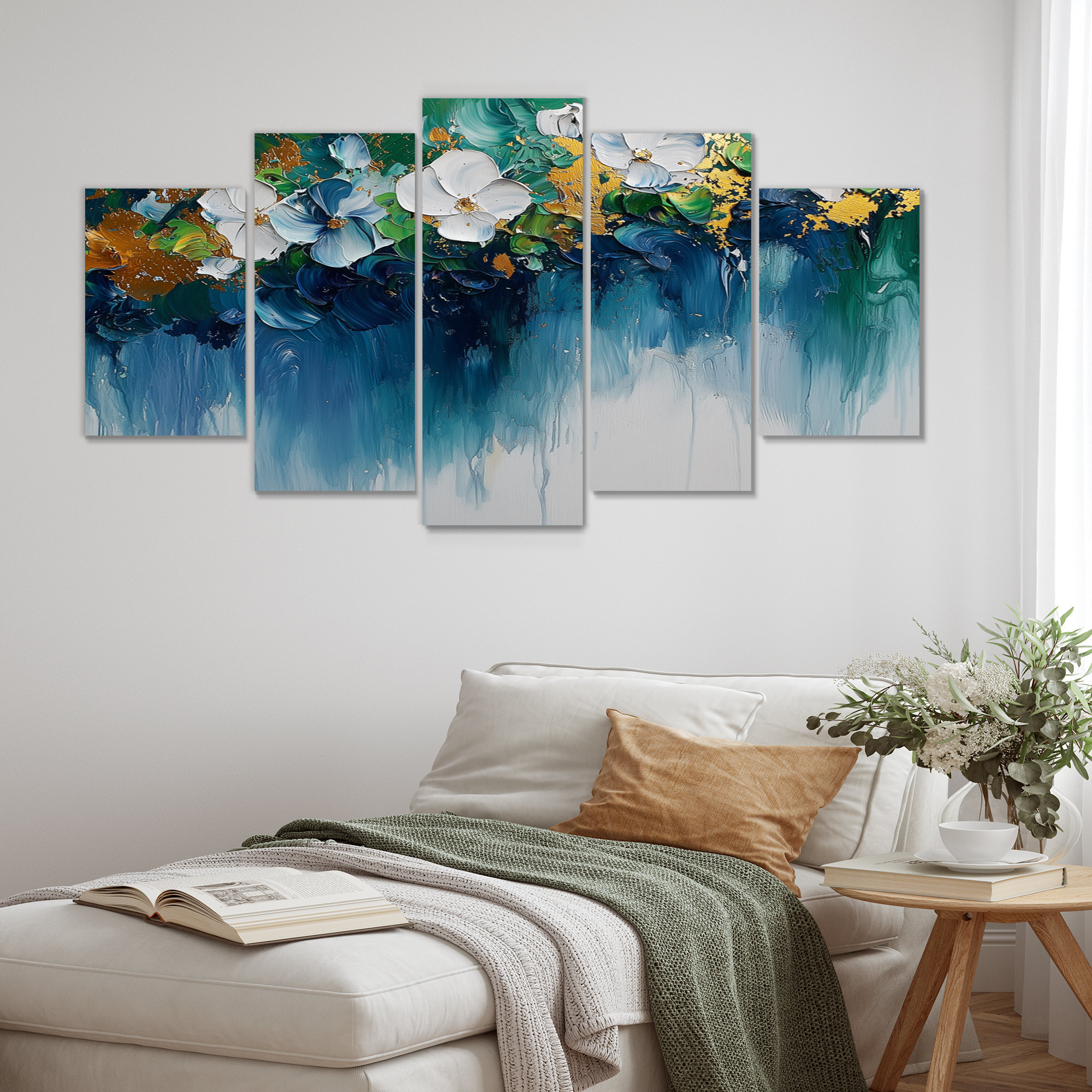 Winston Porter Neo Expressionism OfRhythmic Drizzle Flowers I - Neo ...