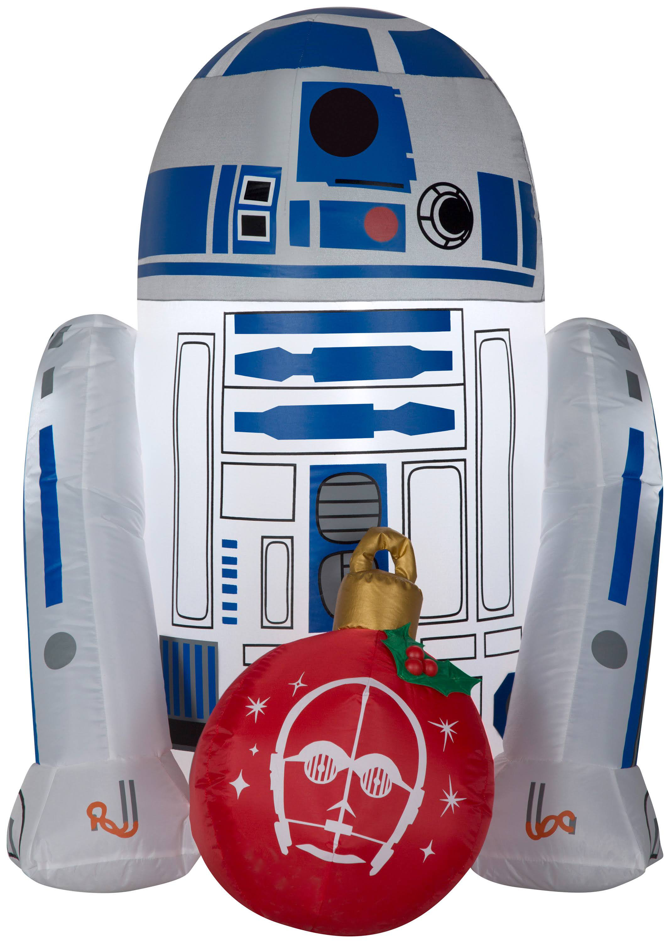 Gemmy Industries Airblown® R2 D2 with Ornament Star Wars Inflatable ...