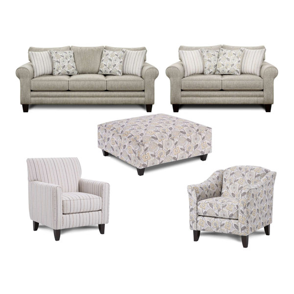 Red Barrel Studio® Vandy Heather Sofa Bed Living Room Set & Reviews ...