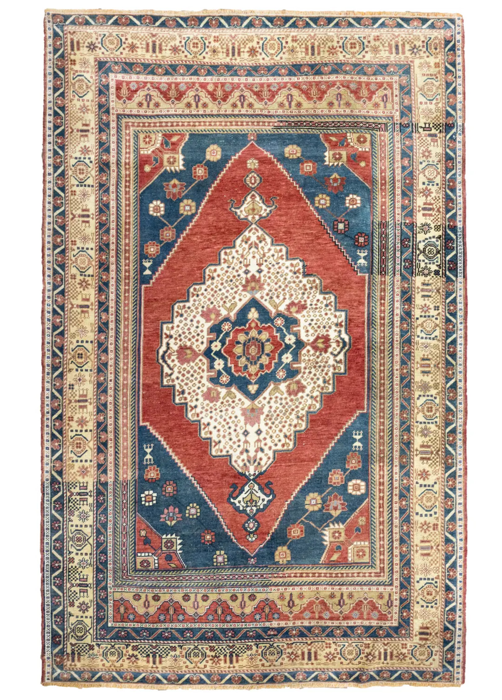Rugpera Hevi Traditional Anatolian Patterned Wool Carpet | Wayfair
