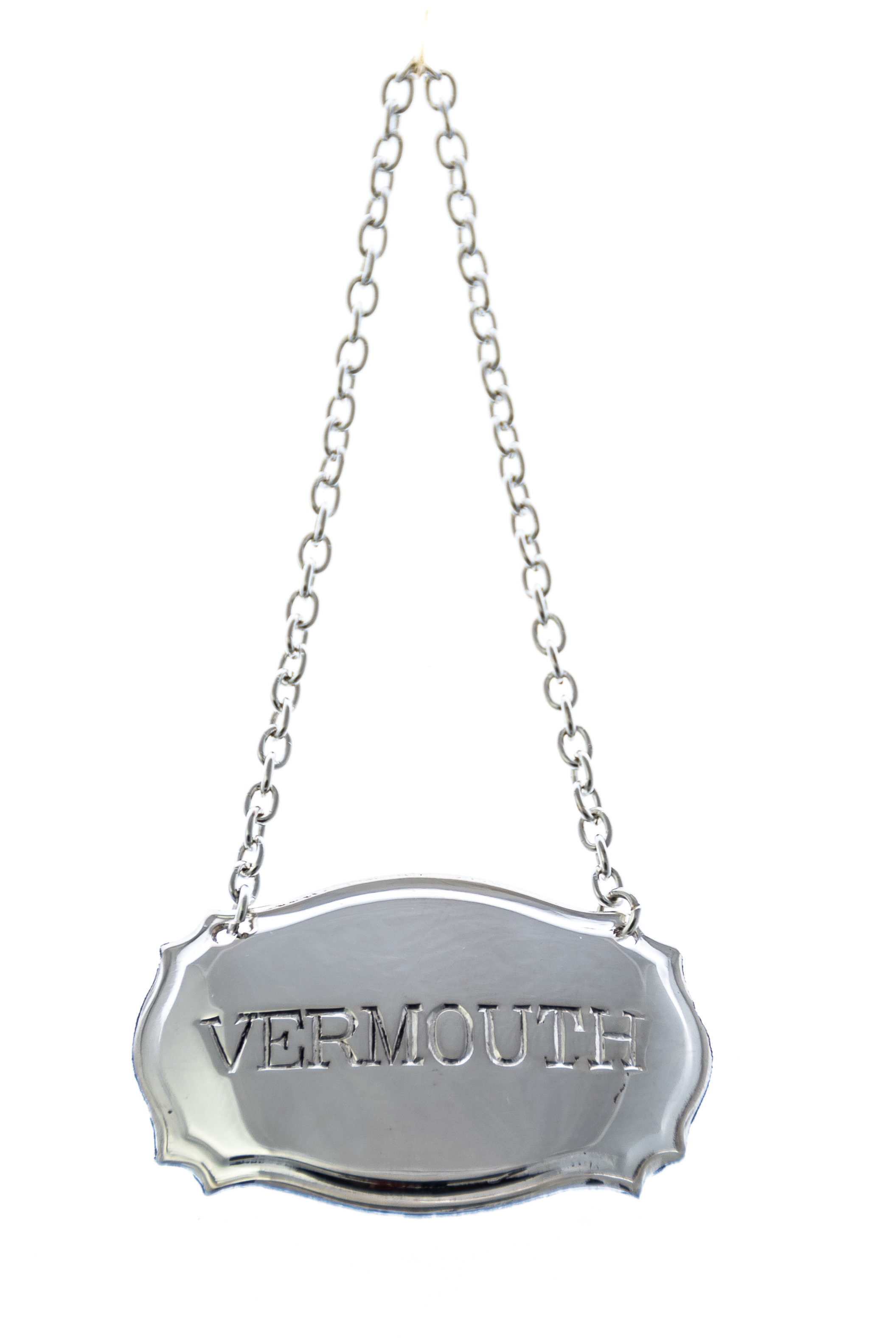Corbell Silver Company Decanter Label Chippendale Design Vermouth ...