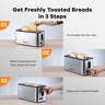 Rakbon Long Slot Toaster With Countdown Timer 4 Slice | Wayfair