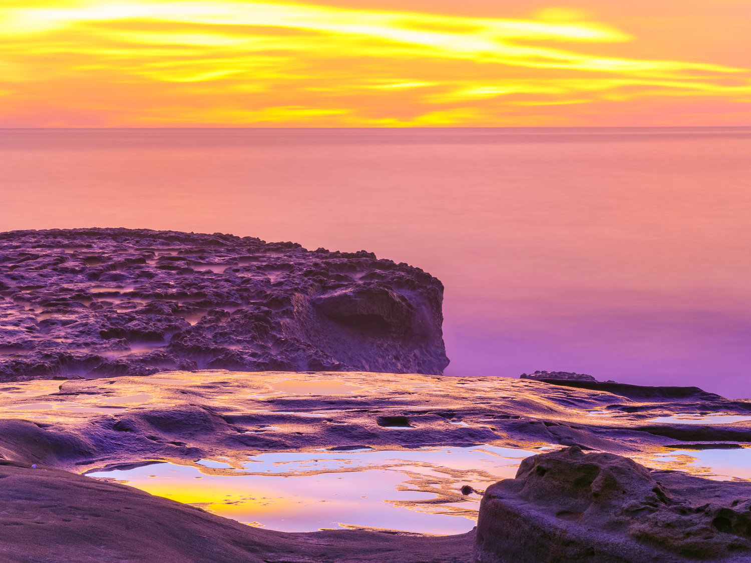 Made & Curated Smoothie Sunset in Ocean Beach, San Diego by Brian Mc ...