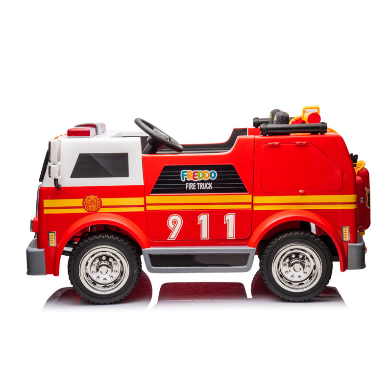 Freddo 24 Volt Police / Fire Department Battery Powered Ride On Toy ...