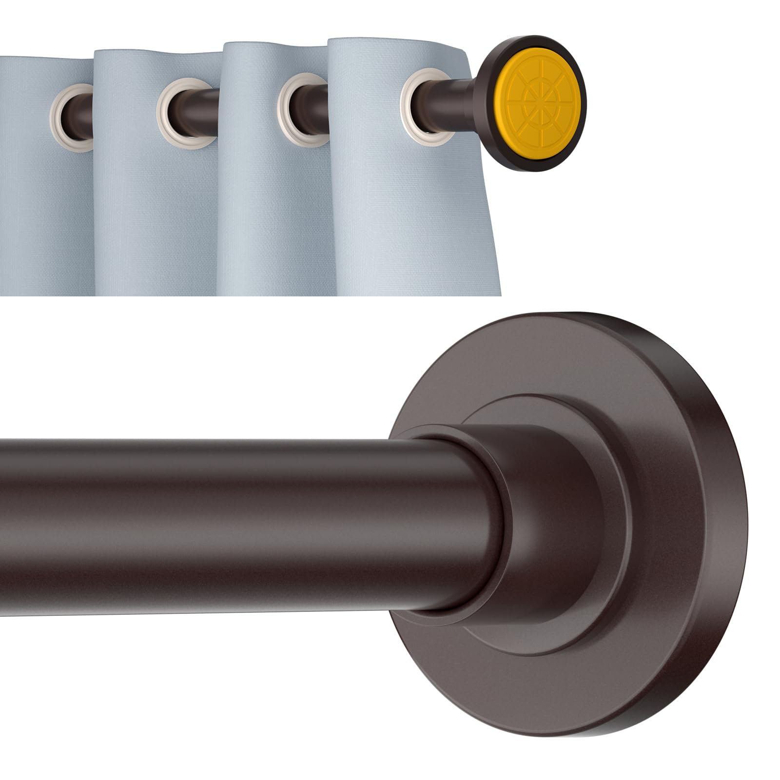 XMVJHOME Bronze Adjustable Shower Tension Rod, 30-104 Inches, Rust ...