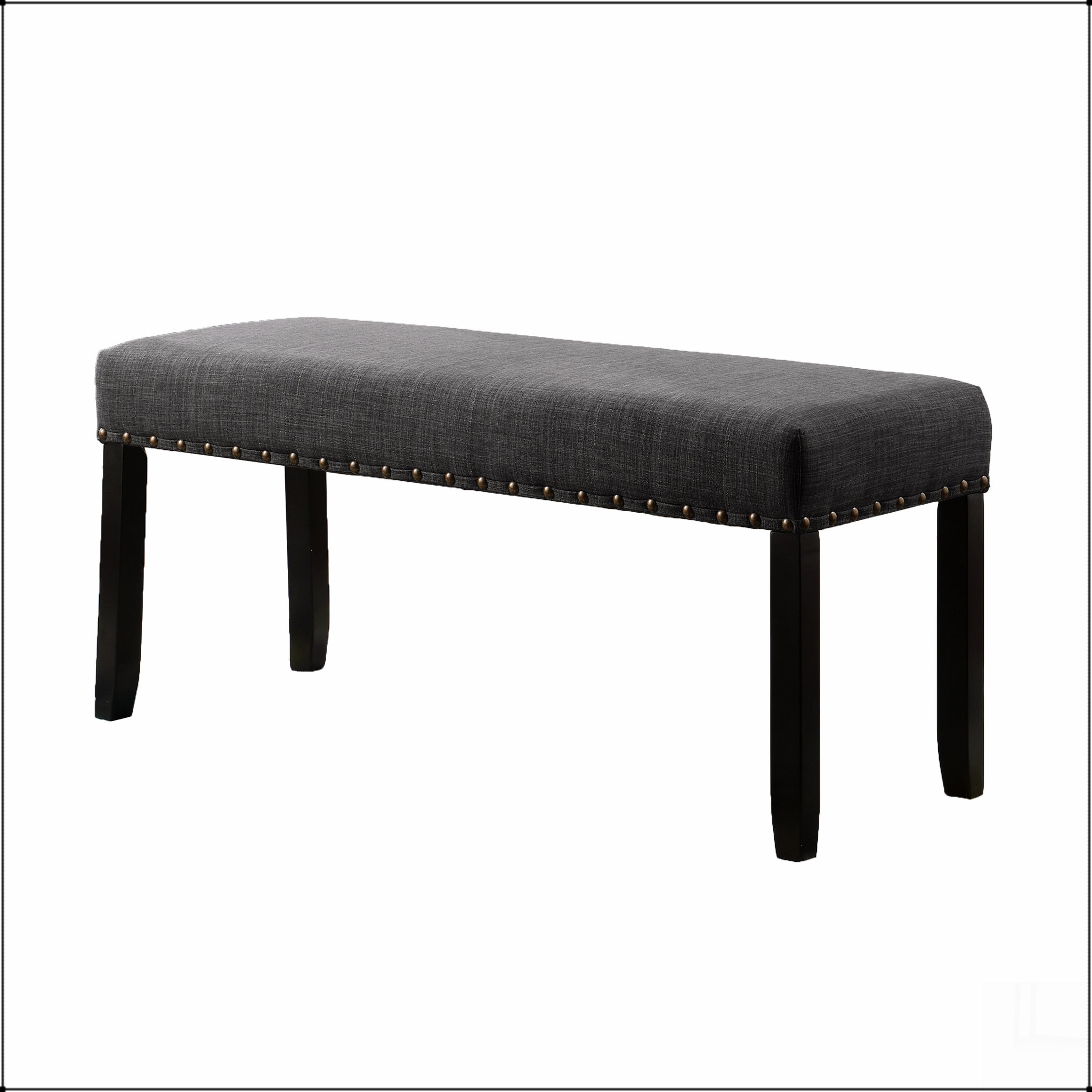 Lark Manor™ Fabric Dining Bench With Nailhead Trim | Wayfair