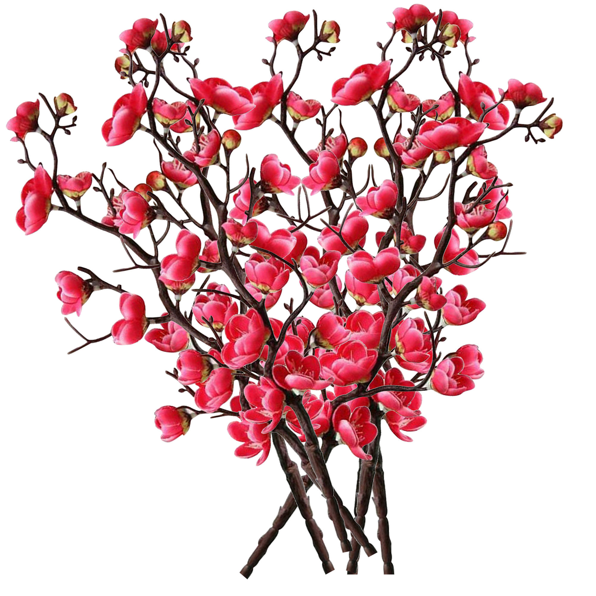 Primrue Plum Blossom Stems, Bushes, And Sprays Arrangement | Wayfair