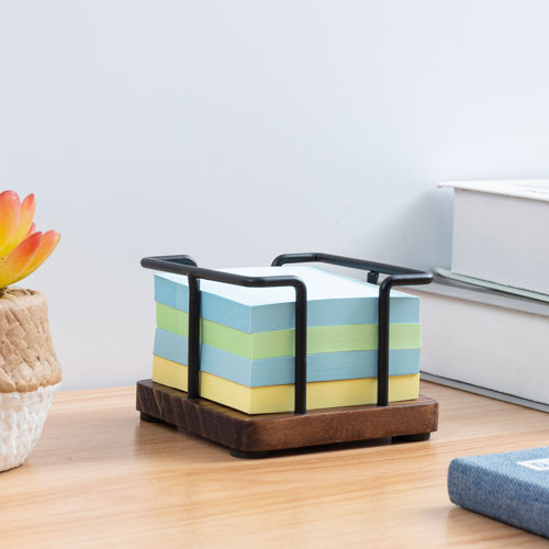 17 Stories Yandy Metal Wire Memo Pad Holder | Wayfair